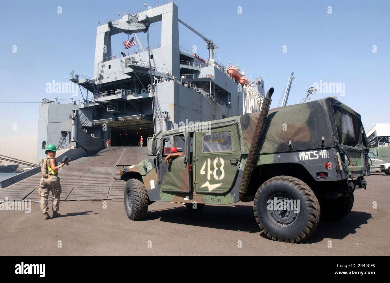 US Navy A U.S Marine humvee assigned to the 1st Marine Expeditionary ...