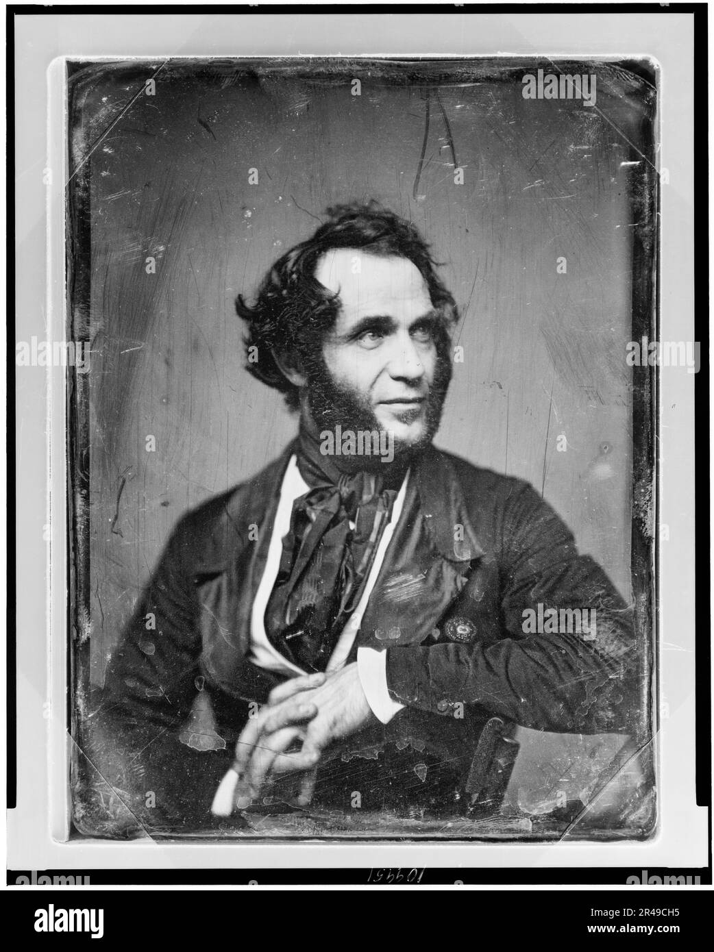 Unidentified man, about 40 years of age, half-length portrait, slightly ...