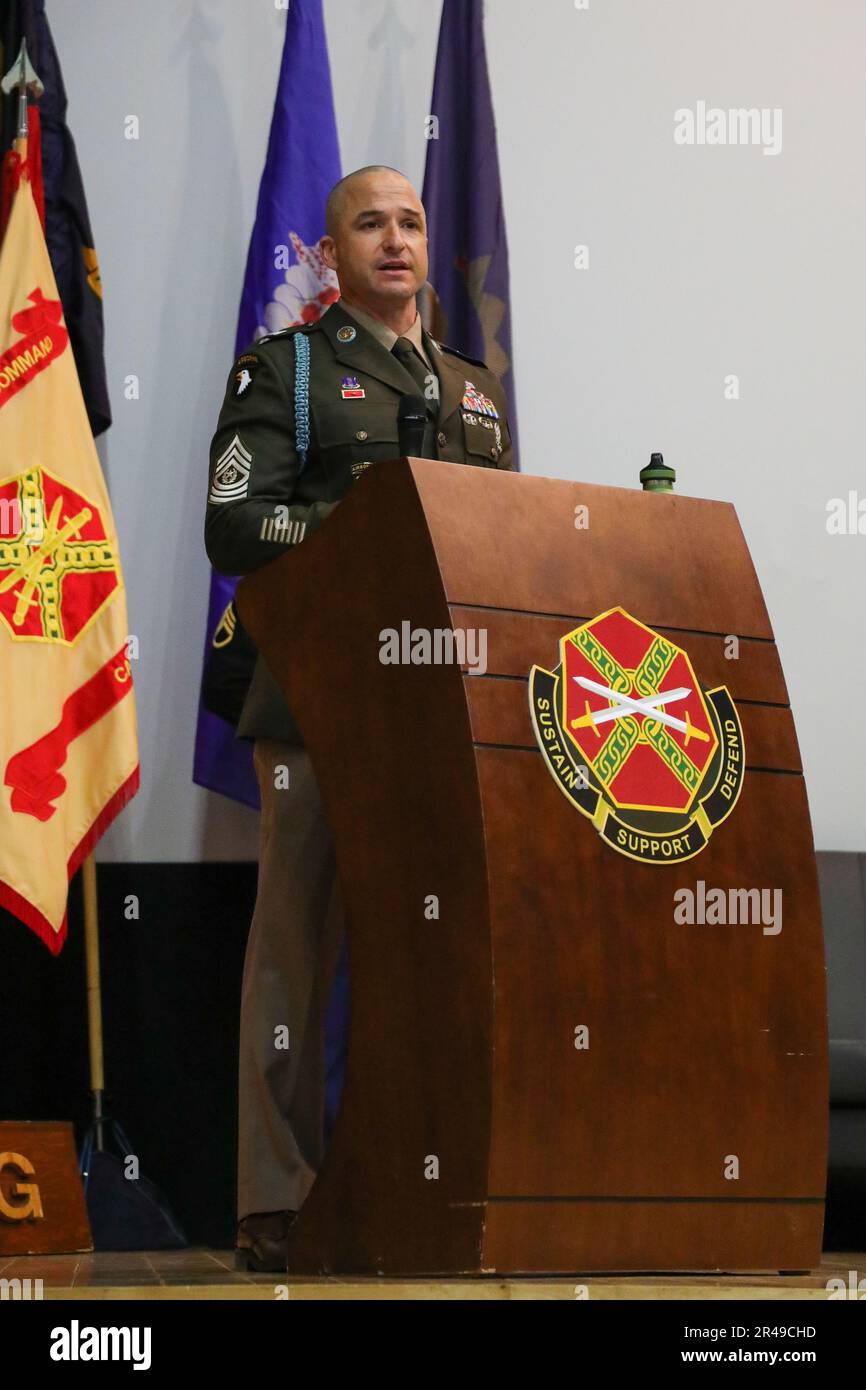 United States Army Garrison Yongsan-Casey Command Sgt. Maj. Wayne ...