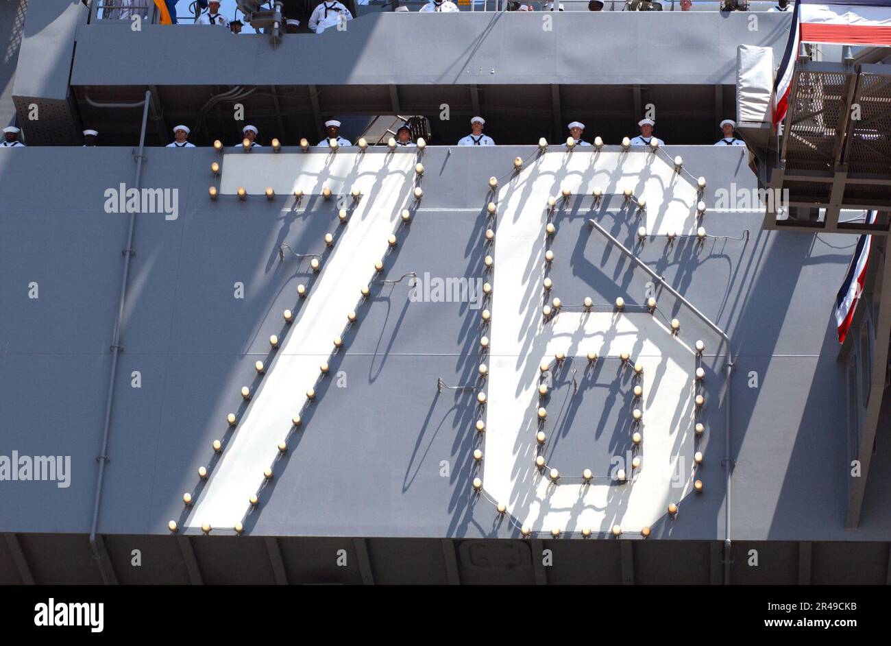 US Navy Sailors stationed aboard the Navy's newest aircraft carrier ...