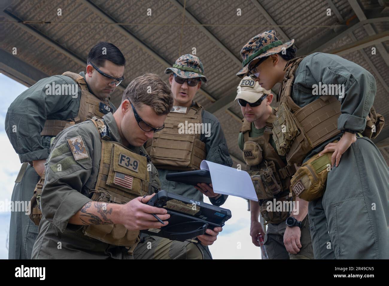 U.S. Marine with Combat Logistics Battalion 31, 31st Marine ...
