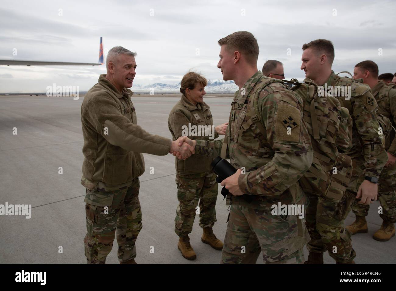 Maj. Gen. Michael Turley, adjutant general; Command Sgt. Maj. Spencer ...