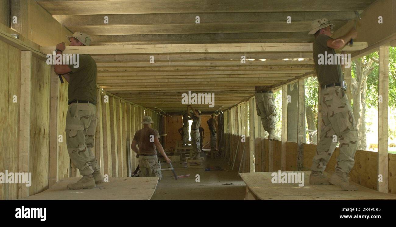 US Navy Naval Mobile Construction Battalion Seven (NMCB-7) Seabees ...