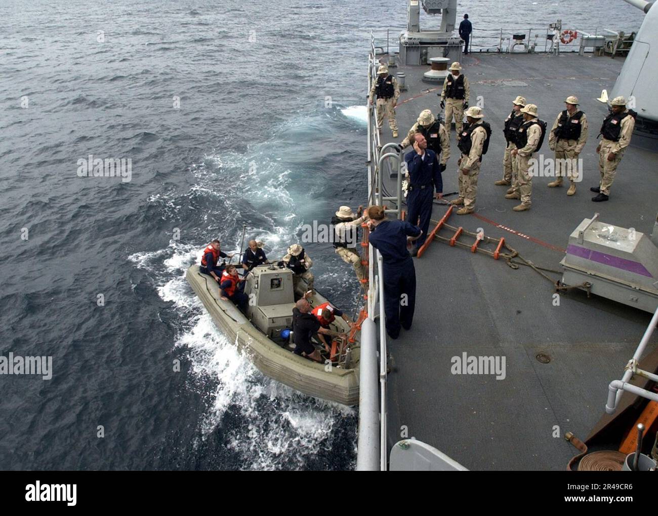 US Navy The Visit, Board, Search and Seizure (VBSS) team from the ...