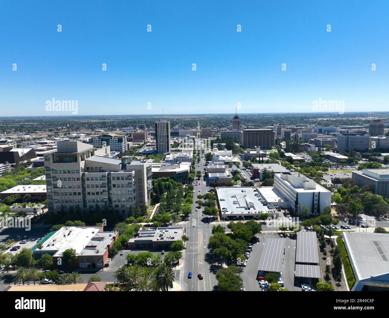 Downtown fresno aerial hi-res stock photography and images - Alamy