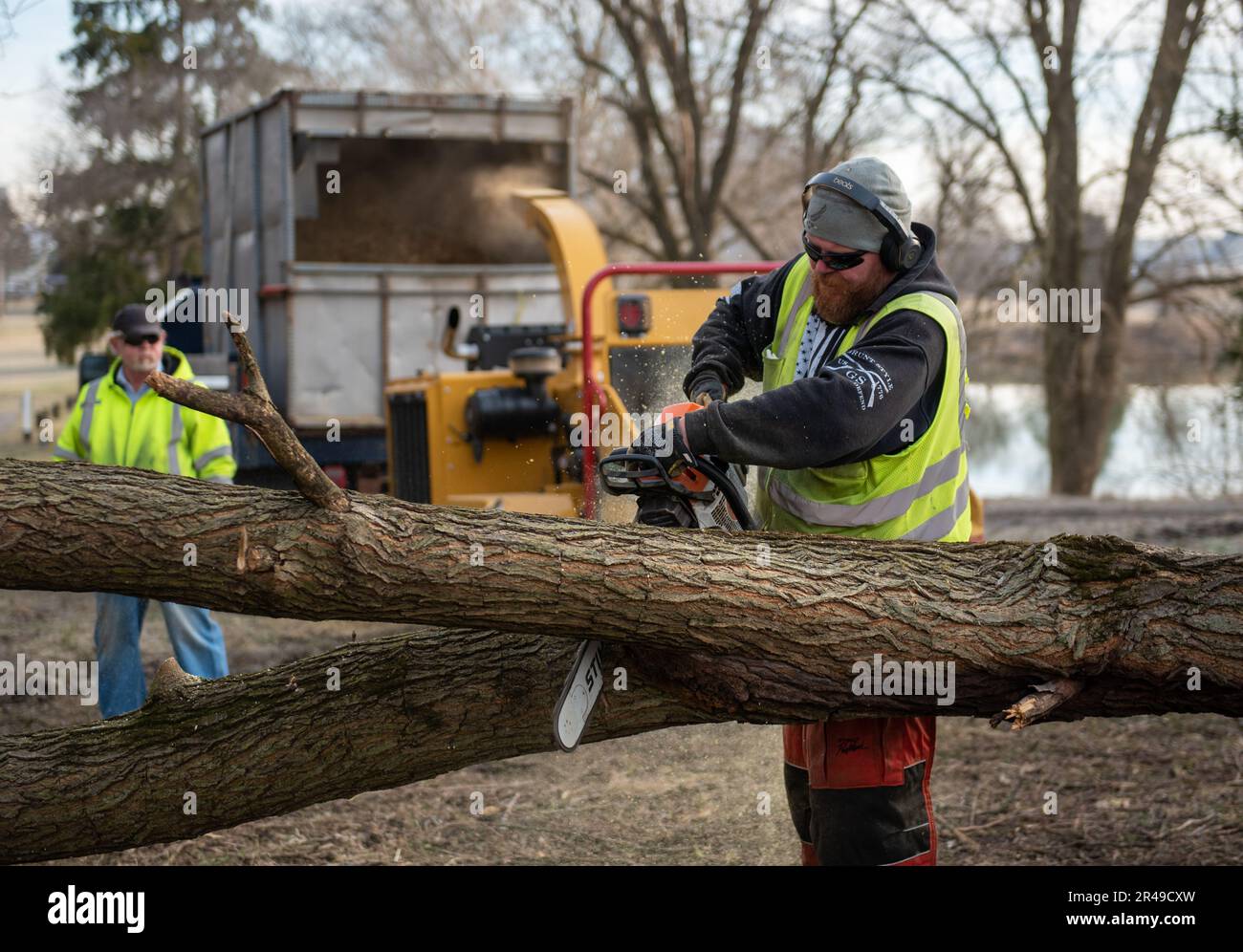 Gary Jones, 88th Civil Engineer Group maintenance worker, uses a ...