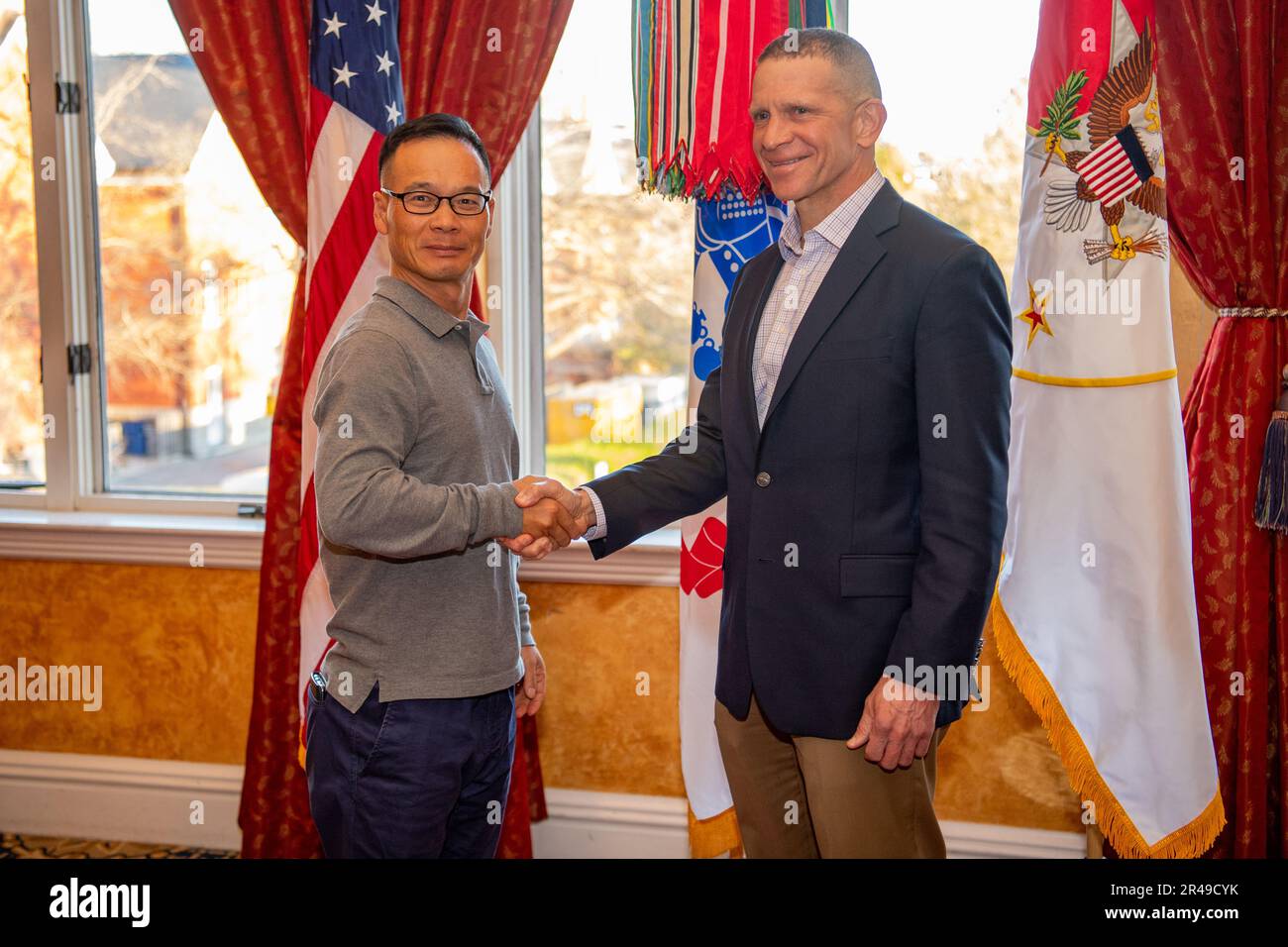 Sgt. Maj. of the Army Michael A. Grinston hosts a reception for ...