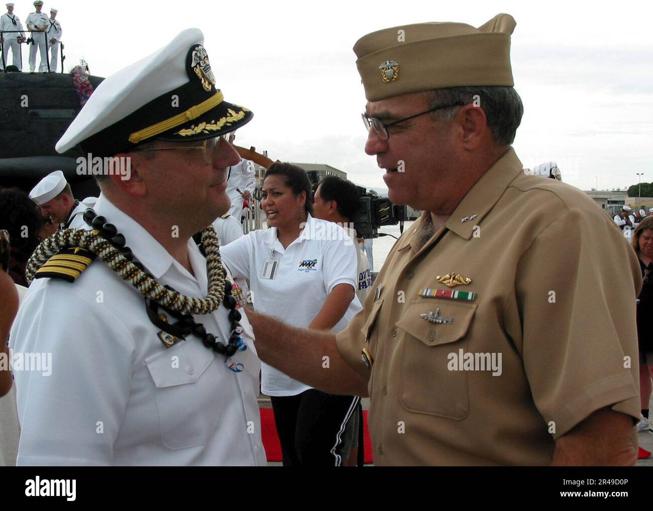 US Navy Rear Adm. John Padgett, Commander, U.S. Submarine Force ...