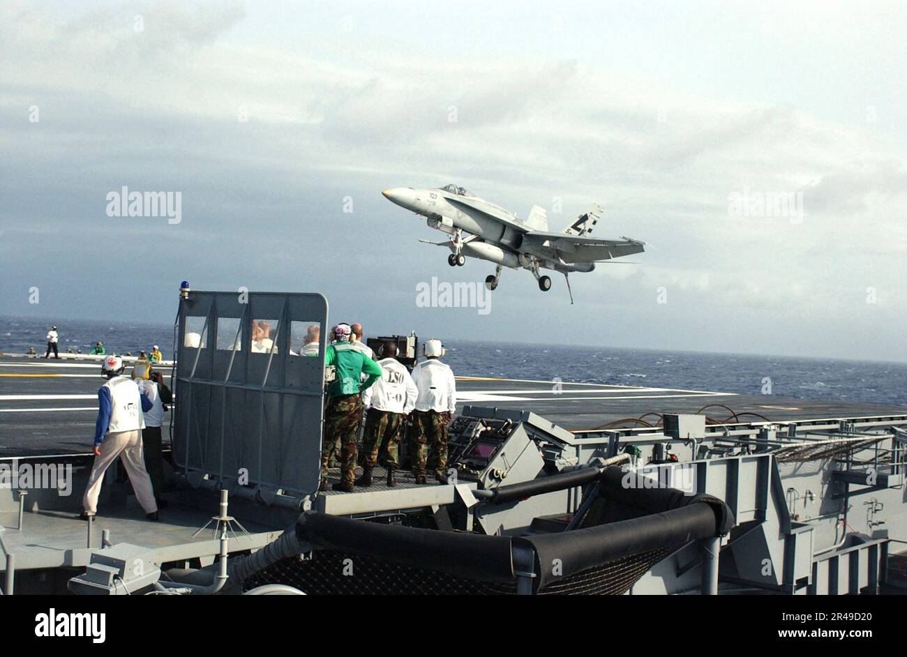 US Navy An F-A-18 Hornet assigned to the Salty Dogs of Air Test and ...