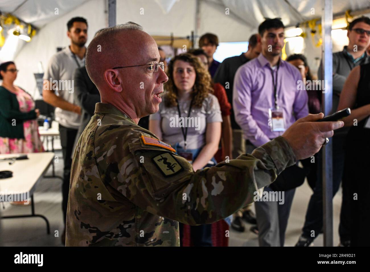 U.S. Army Col. Andy Nuce, commander of the U.S. Army Medical Materiel ...