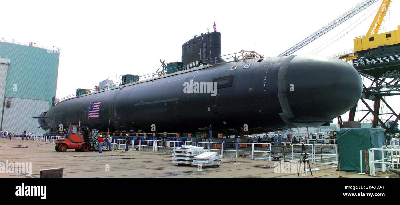 US Navy The U.S. Navy's newest and most advanced nuclear-powered attack submarine and the lead ...