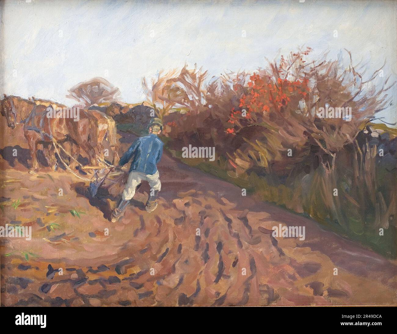 The Ploughman Turns, 1898-1902 Stock Photo - Alamy