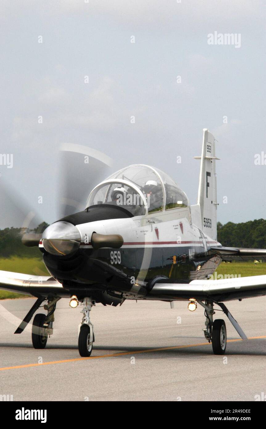 US Navy The T-6 Texan training aircraft prepares to take off from the ...