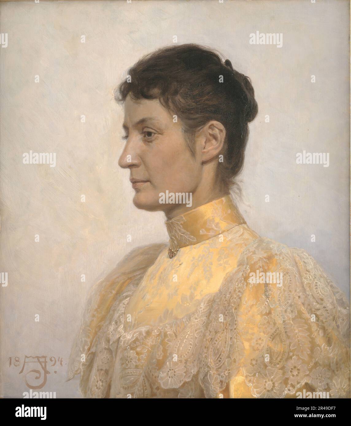 Portrait of Marie Oppermann, 1894 Stock Photo - Alamy