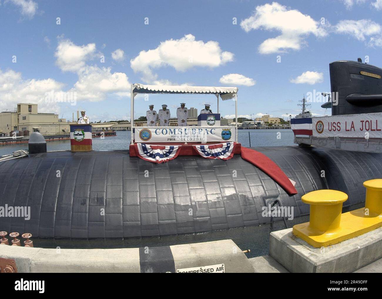 US Navy Rear Adm. John B. Padgett III, Commander, Submarine Forces U.S ...
