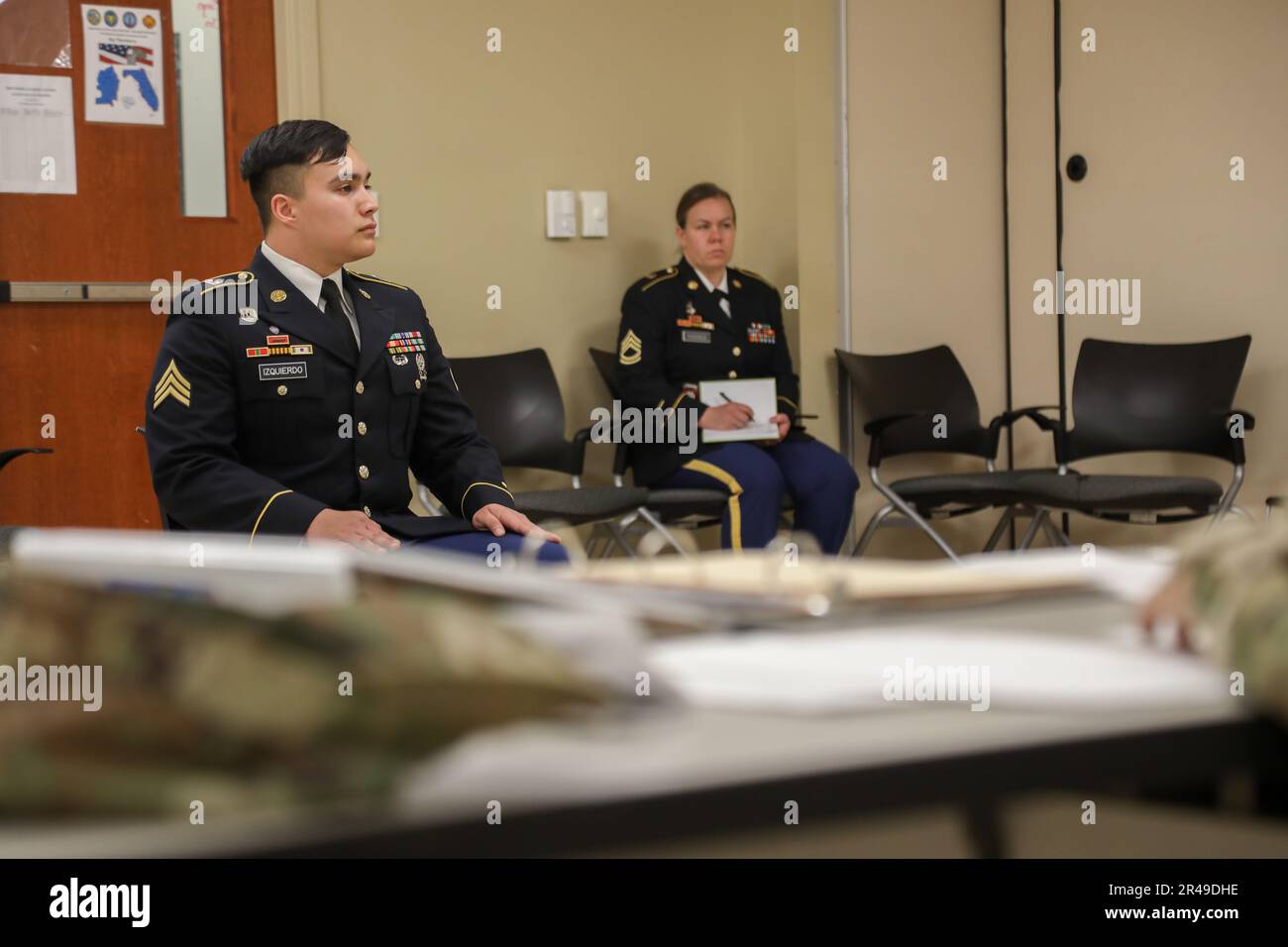 U.S. Army Sgt. Kevin Izquierdo, assigned to the 14th Field Hospital ...