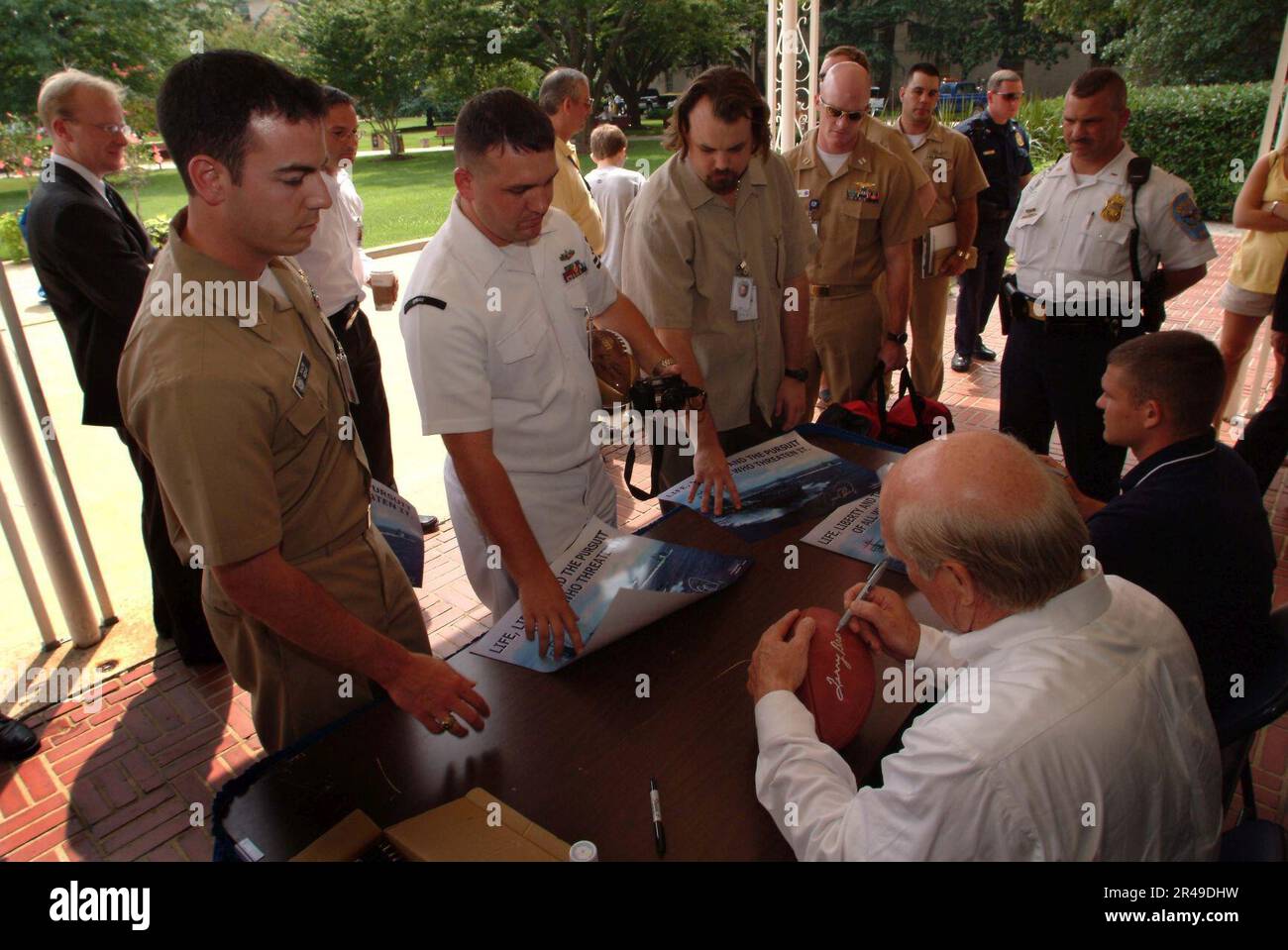 US Navy National Football League (NFL) Hall of Fame quarterback, Terry ...