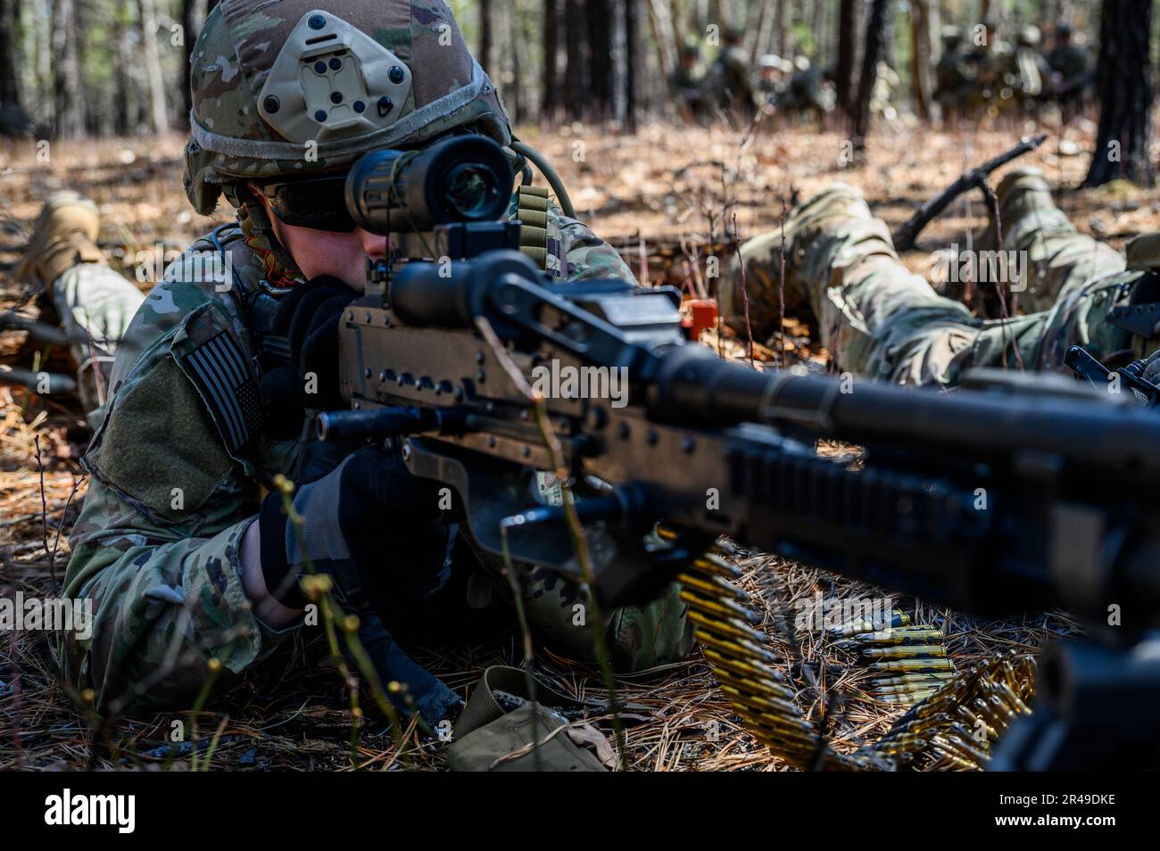A U.S. Army Soldier, with Bravo Company, 1st Battalion, 114th Infantry ...