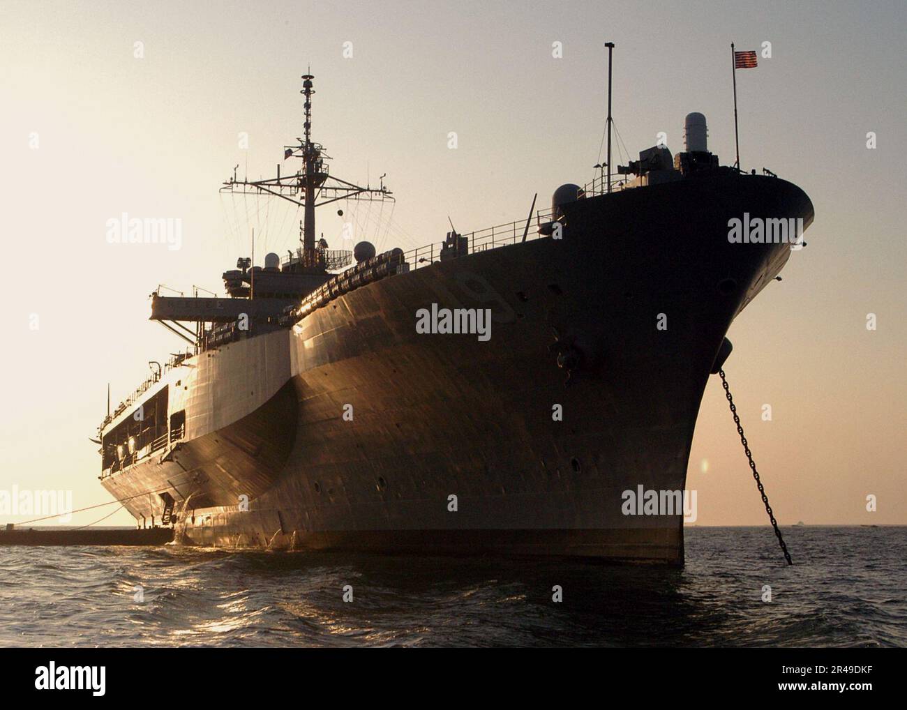 US Navy The amphibious command ship USS Blue Ridge (LCC-JCC 19) sits ...