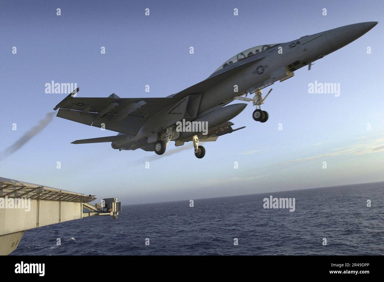 US Navy An F-A-18F Super Hornet assigned to the Diamondbacks of Strike Fighter Squadron One Zero ...