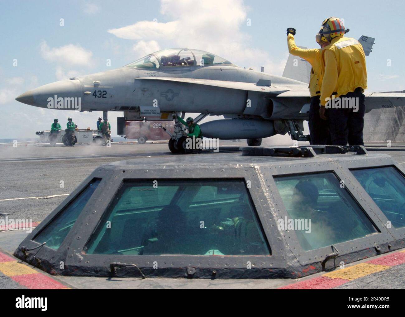 US Navy An F-A-18 Hornet assigned to the ''Gladiators'' of Strike Fighter Squadron One Zero Six ...