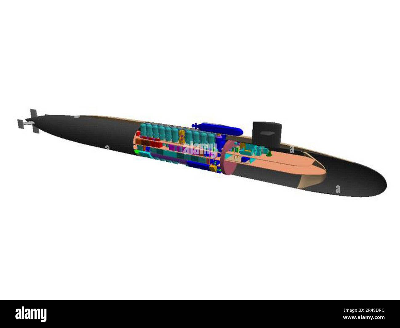 US Navy Illustration of USS Ohio (SSGN 726) which is undergoing a ...