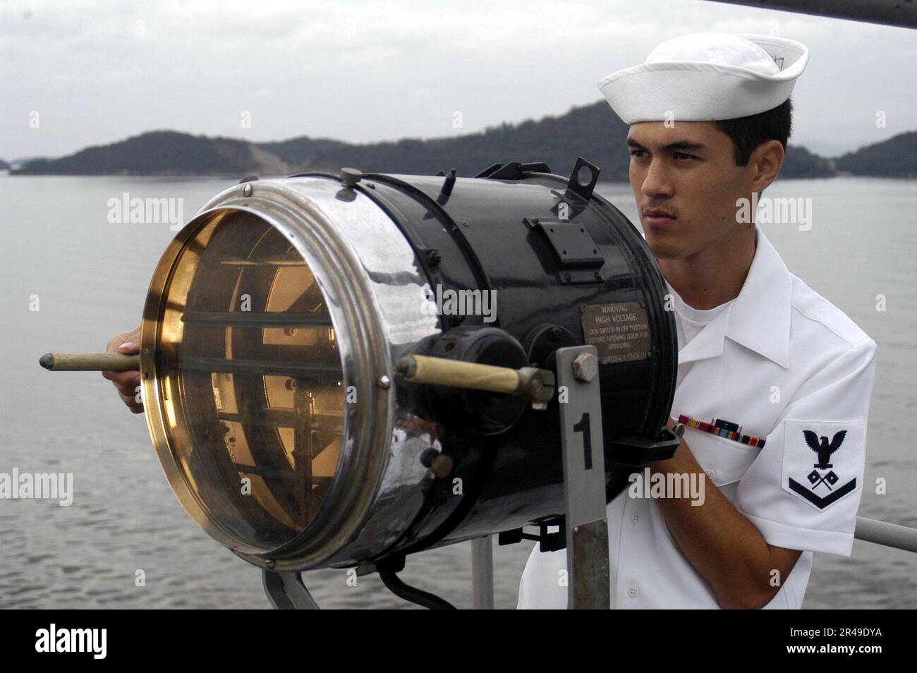 US Navy Signalman Stock Photo - Alamy