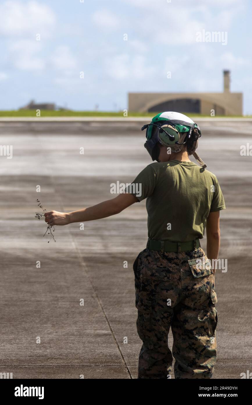U.S. Marine Corps Cpl. Emily Galvan, an aircraft communications systems ...