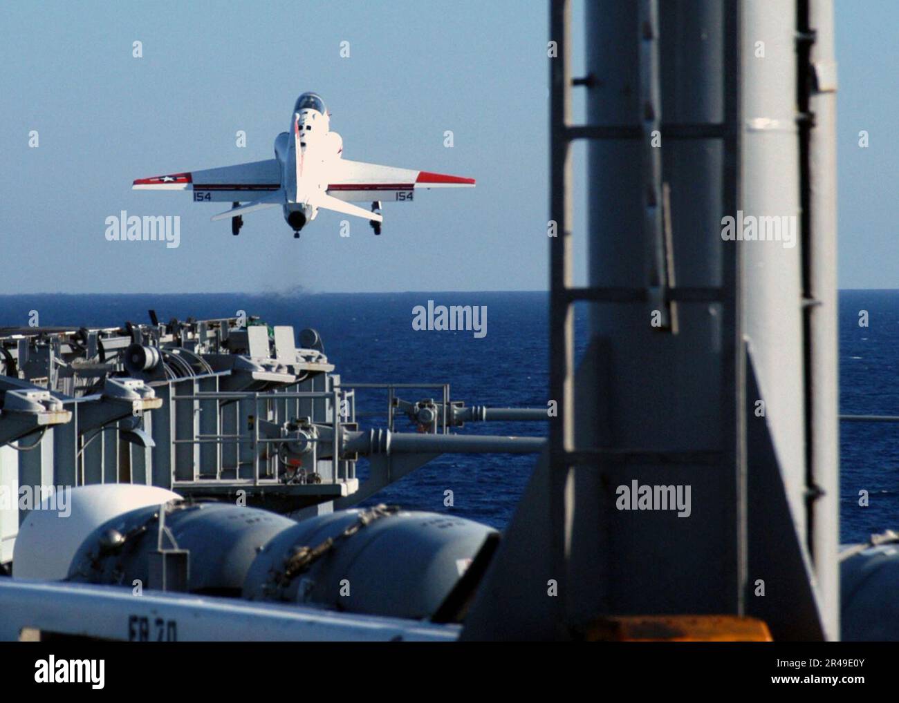 US Navy A T-45 Goshawk, assigned to Training Wing One, launches from ...