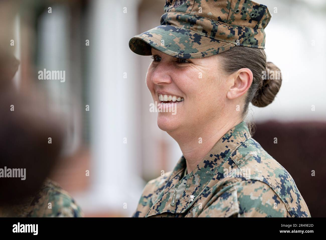 U.S. Marine Corps Lt. Col. Amanda Donnelly, commanding officer of ...