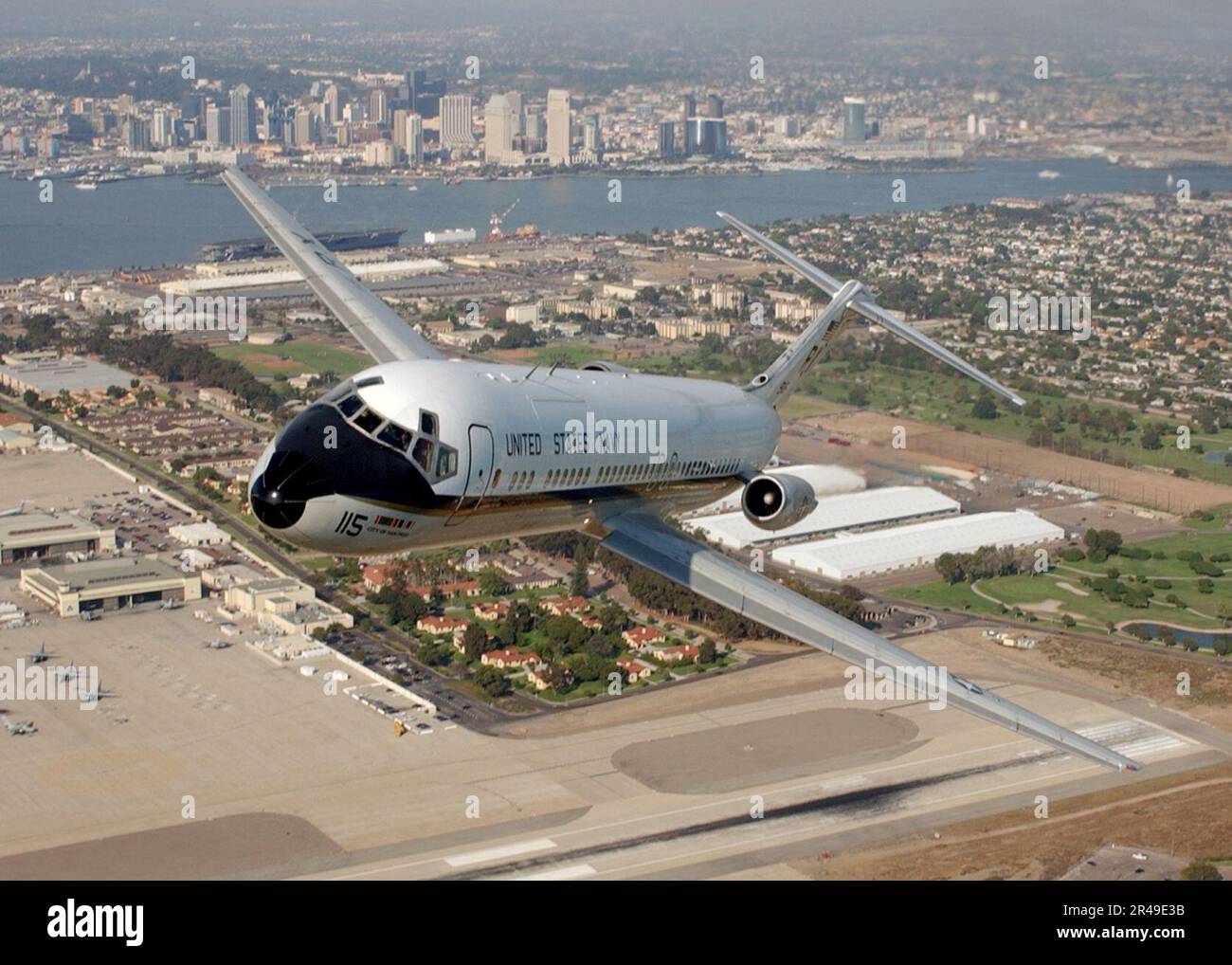 US Navy A C-9B Skytrain II from the Conquistadors of Fleet Logistics Squadron Fifty Seven (VR-57 ...