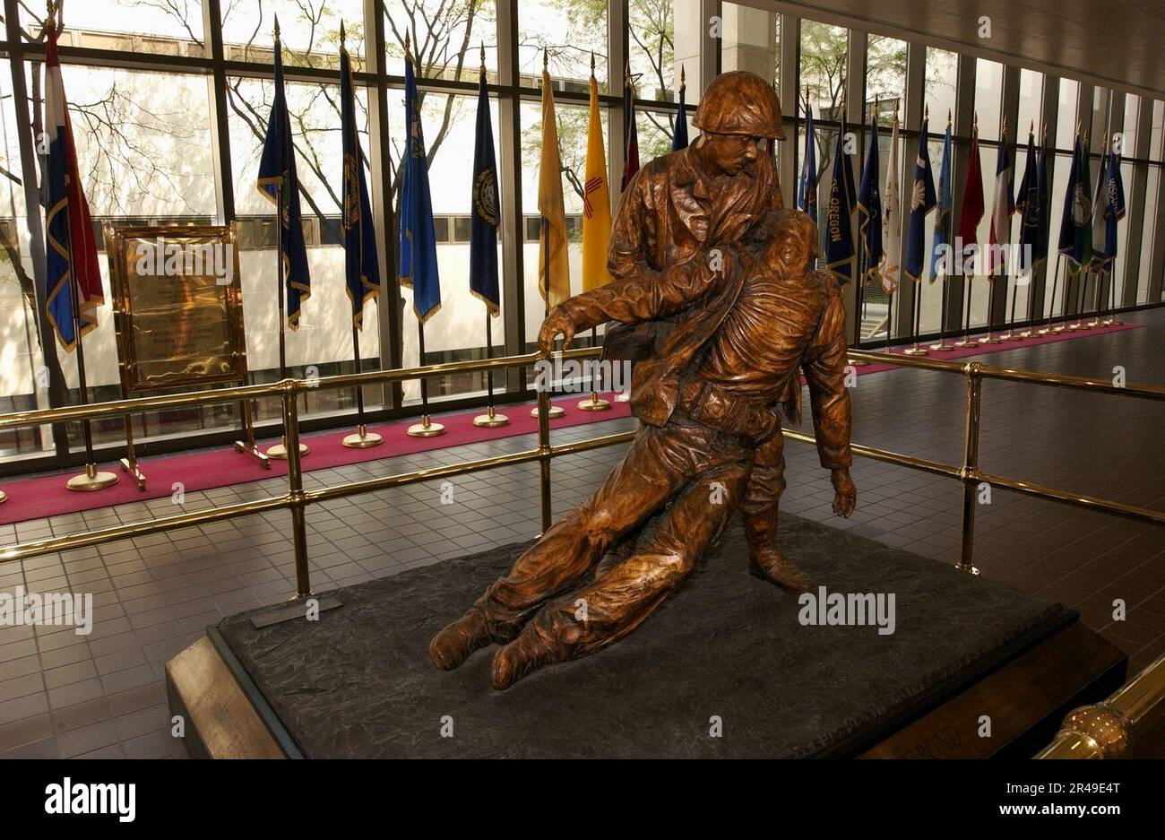 US Navy The bronze statue, depicting the bond between Navy hospital ...