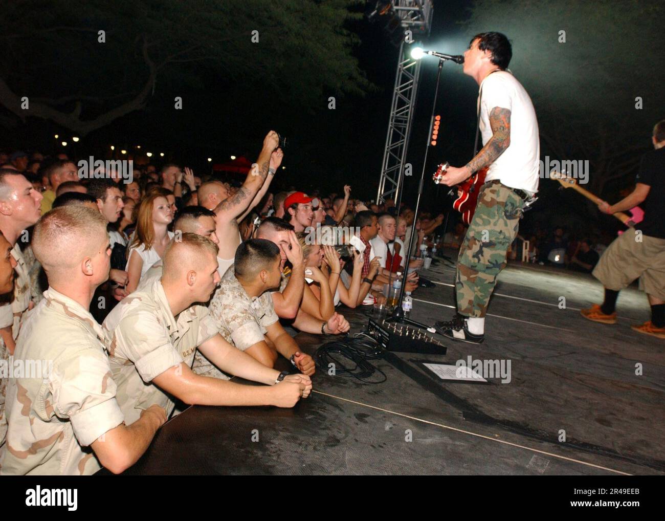 US Navy The rock band Blink-182 guitarist and singer Tom Delonge ...