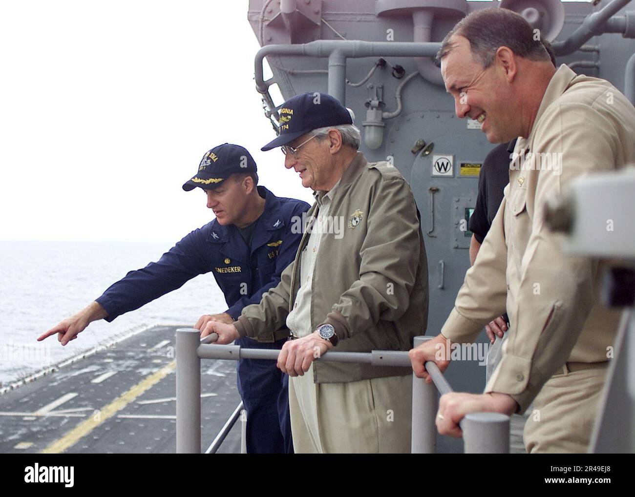 US Navy USS Iwo Jima (LHD 7) Commanding Officer Stock Photo - Alamy