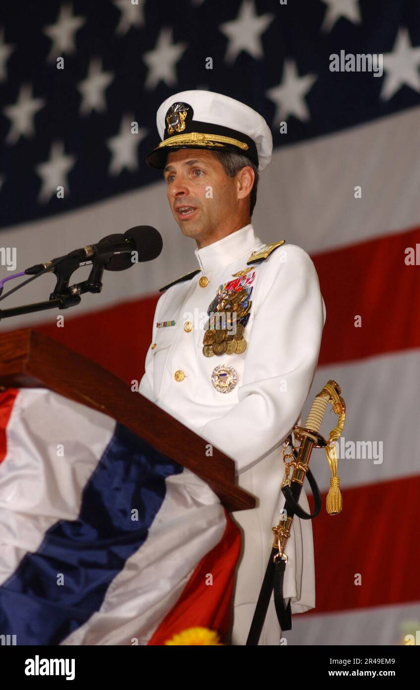 US Navy Guest speaker, Rear Admiral James M. Zortman, Commander, Naval ...