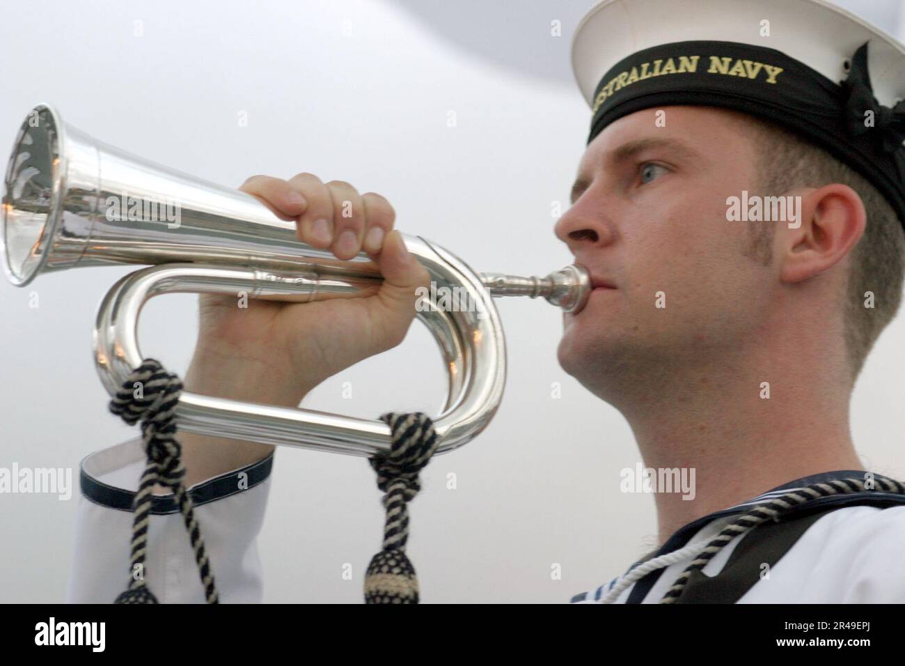 US Navy A sideboy aboard the Royal Australian Navy frigate HMAS ...