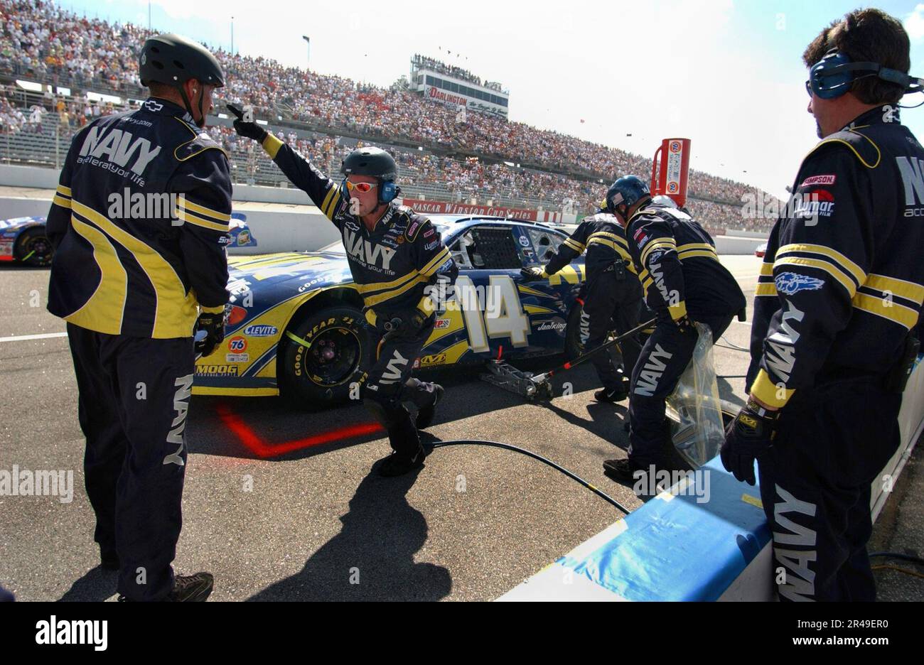 US Navy The Navy sponsored NASCAR Busch Series No. 14 Chevrolet Monte ...