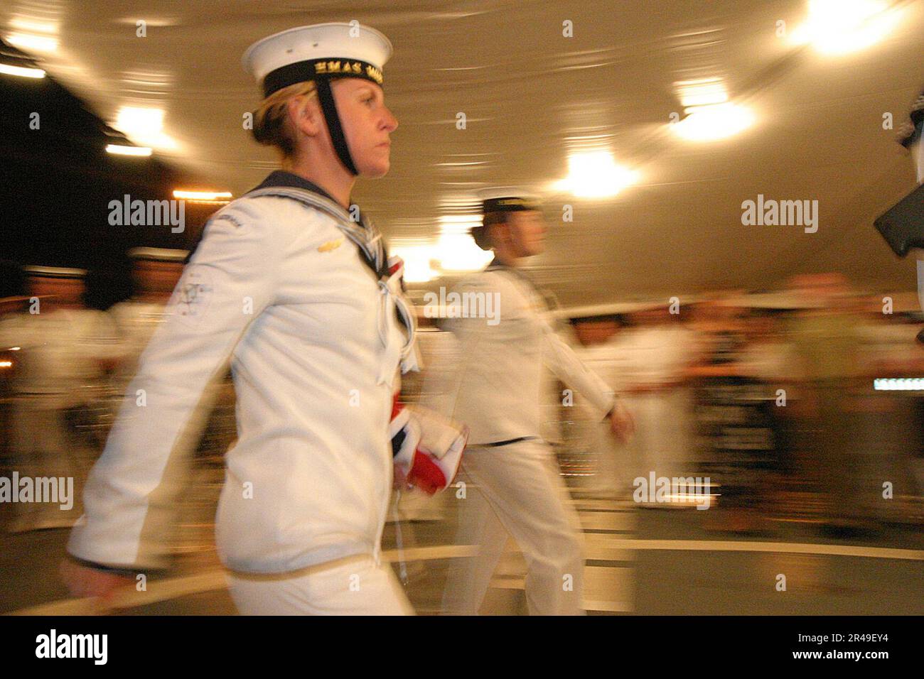 US Navy A Royal Australian Navy honor guard marches Stock Photo - Alamy