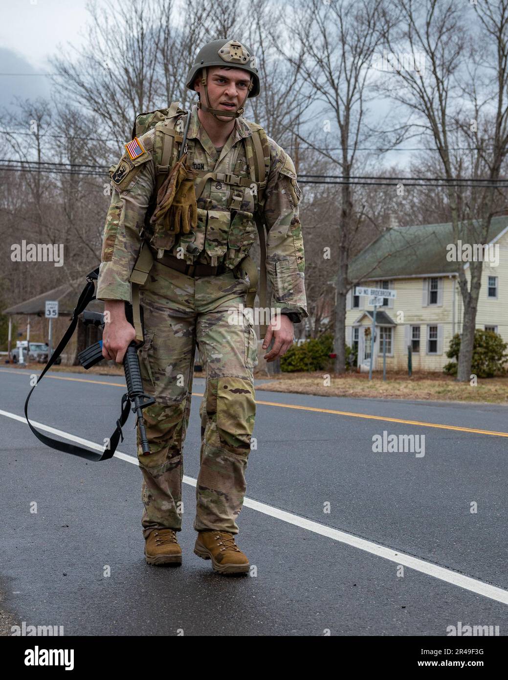 U.S. Army Staff Sgt. Conrad Sheldon, an infantryman assigned to the 1st Battalion, 102nd ...