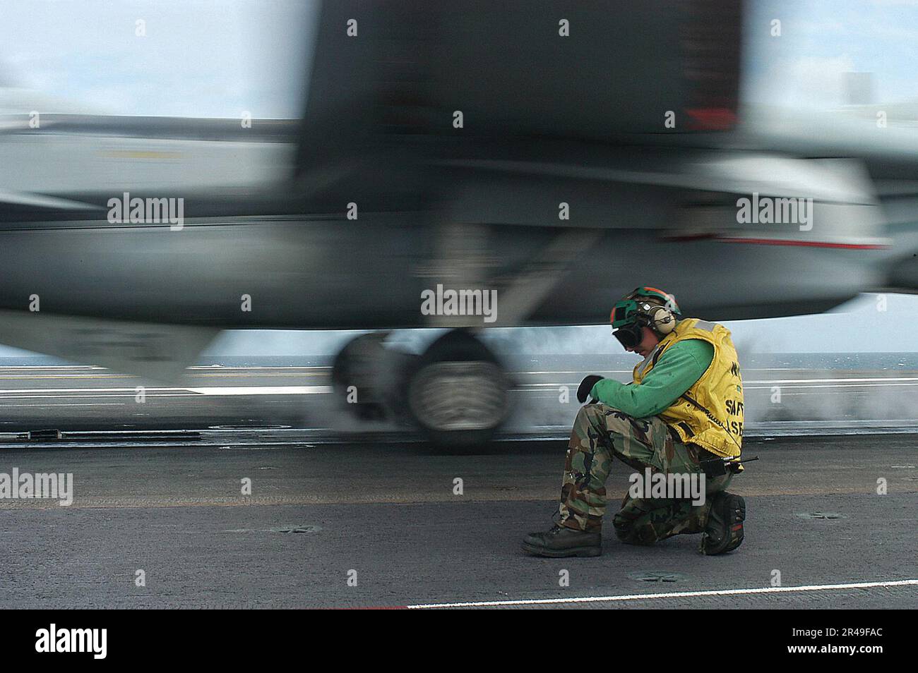 US Navy Safety observer, Aviation Boatswain's Mate Stock Photo - Alamy