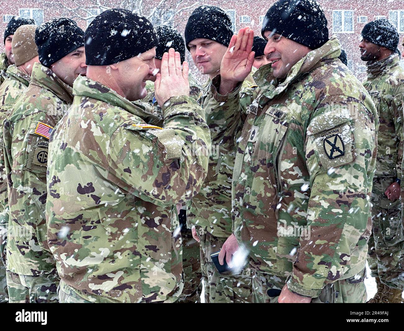 Lt. Col. Russell Lemler, battalion commander, and Command Sgt. Maj ...