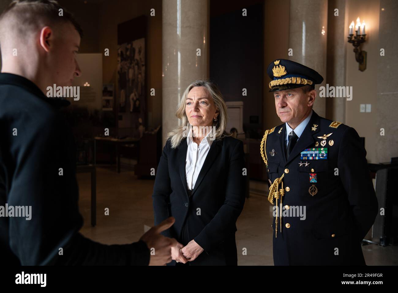 Italian Ambassador to the U.S. Mariangela Zappia (center) and Italian ...