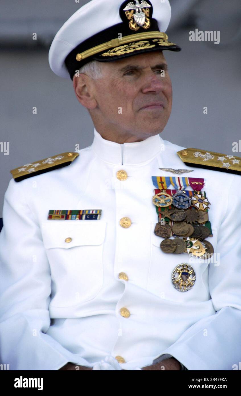 US Navy Adm. William J. Fallon, the newly appointed Commander of U.S ...
