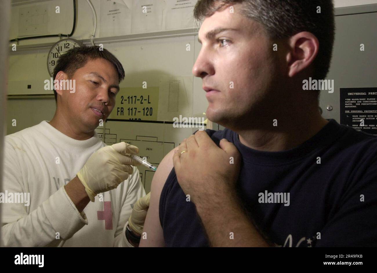 US Navy Hospital Corpsman 1st Class assigned to the Mighty Shrikes of ...