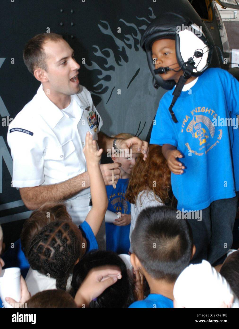 US Navy Aircrew Survival Equipmentman 1st Class lets a first-grade ...