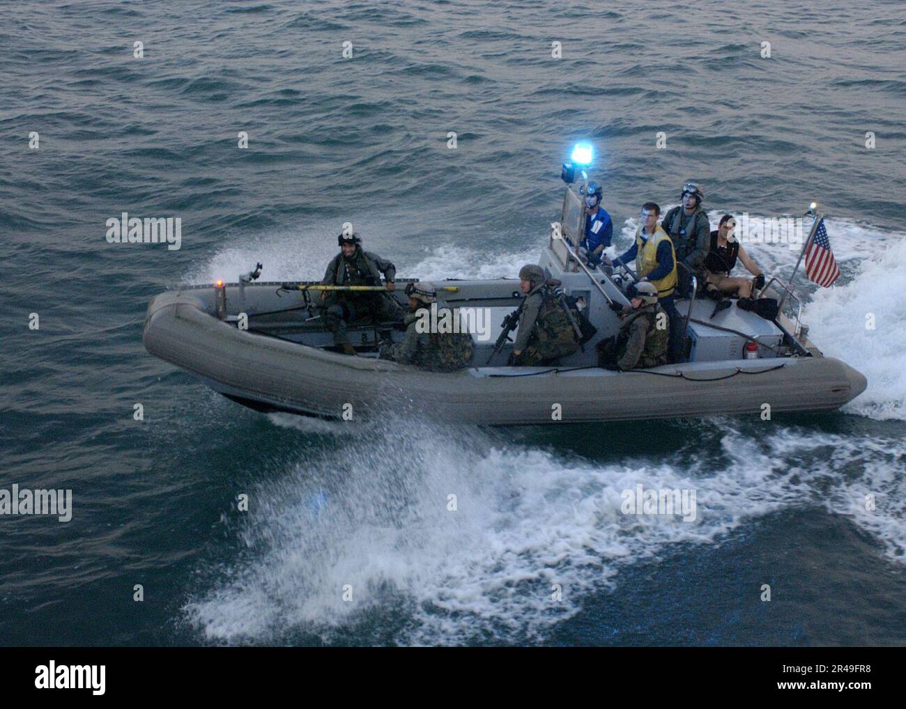 US Navy Marines assigned to the 13th Marine Expeditionary Unit (MEU ...