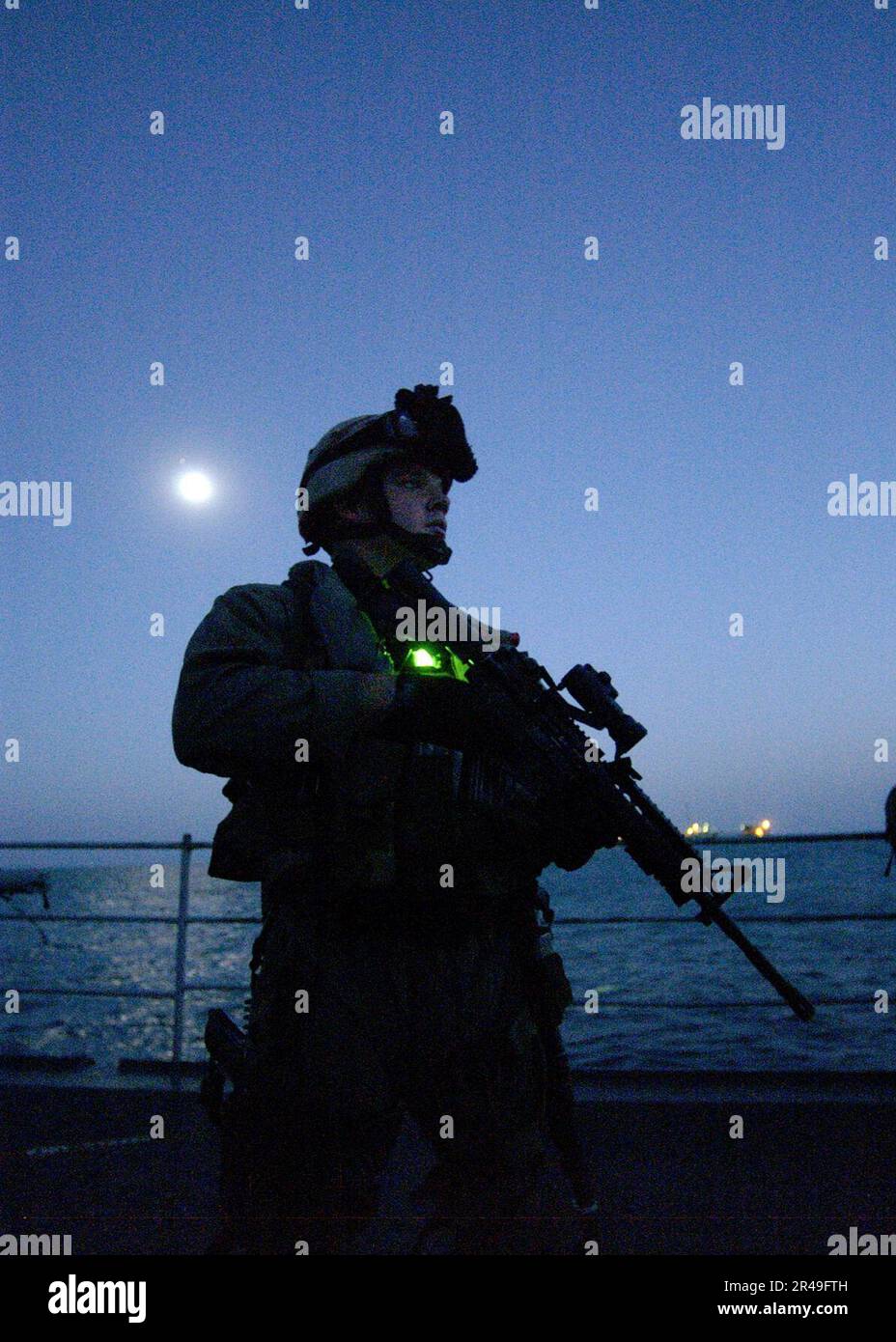 US Navy Marines assigned to the 13th Marine Expeditionary Unit (MEU ...