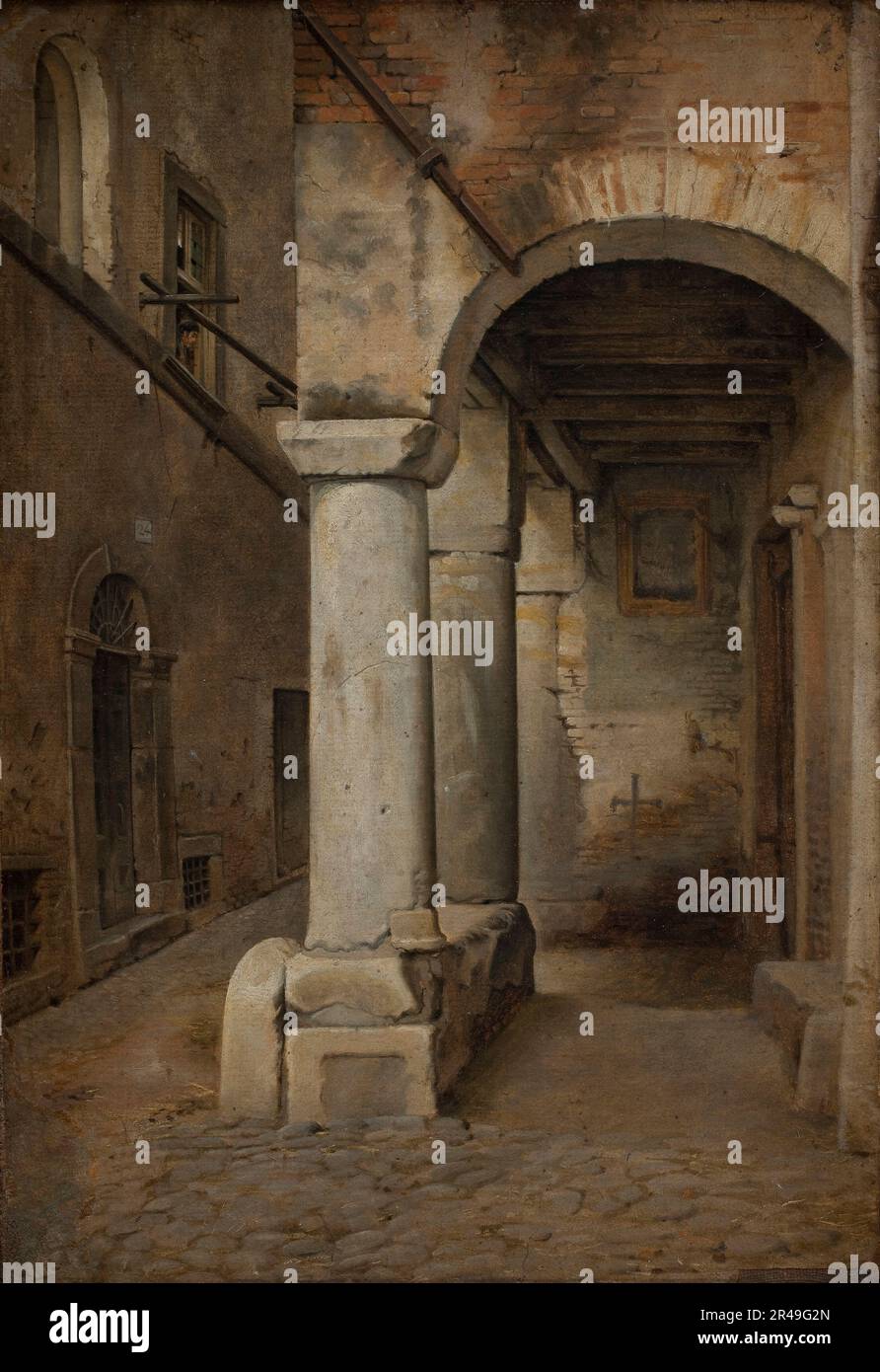 A Roman Alley, 1828-1832 Stock Photo - Alamy