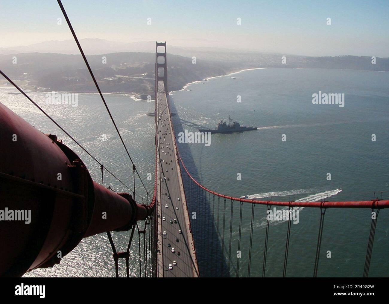 US Navy USS Mobile Bay (CG 53) arrives in San Francisco for the Parade ...