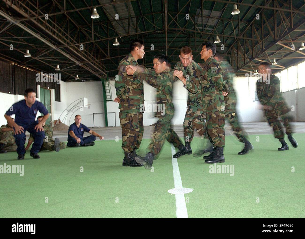 US Navy Members from the Peruvian Navy show one of their country's many ...